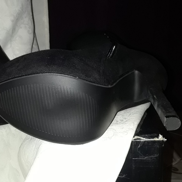 VIVA | Shoes | Viva Black Suede Platform Stiletto Thigh High Boot ...